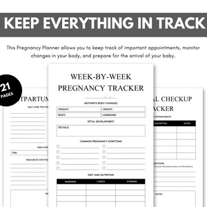 Pregnancy Planner Printable - Printable Pregnancy Journal Bundle ...