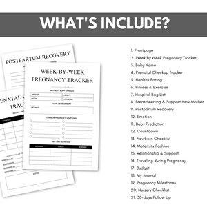 Pregnancy Planner Printable - Printable Pregnancy Journal Bundle ...