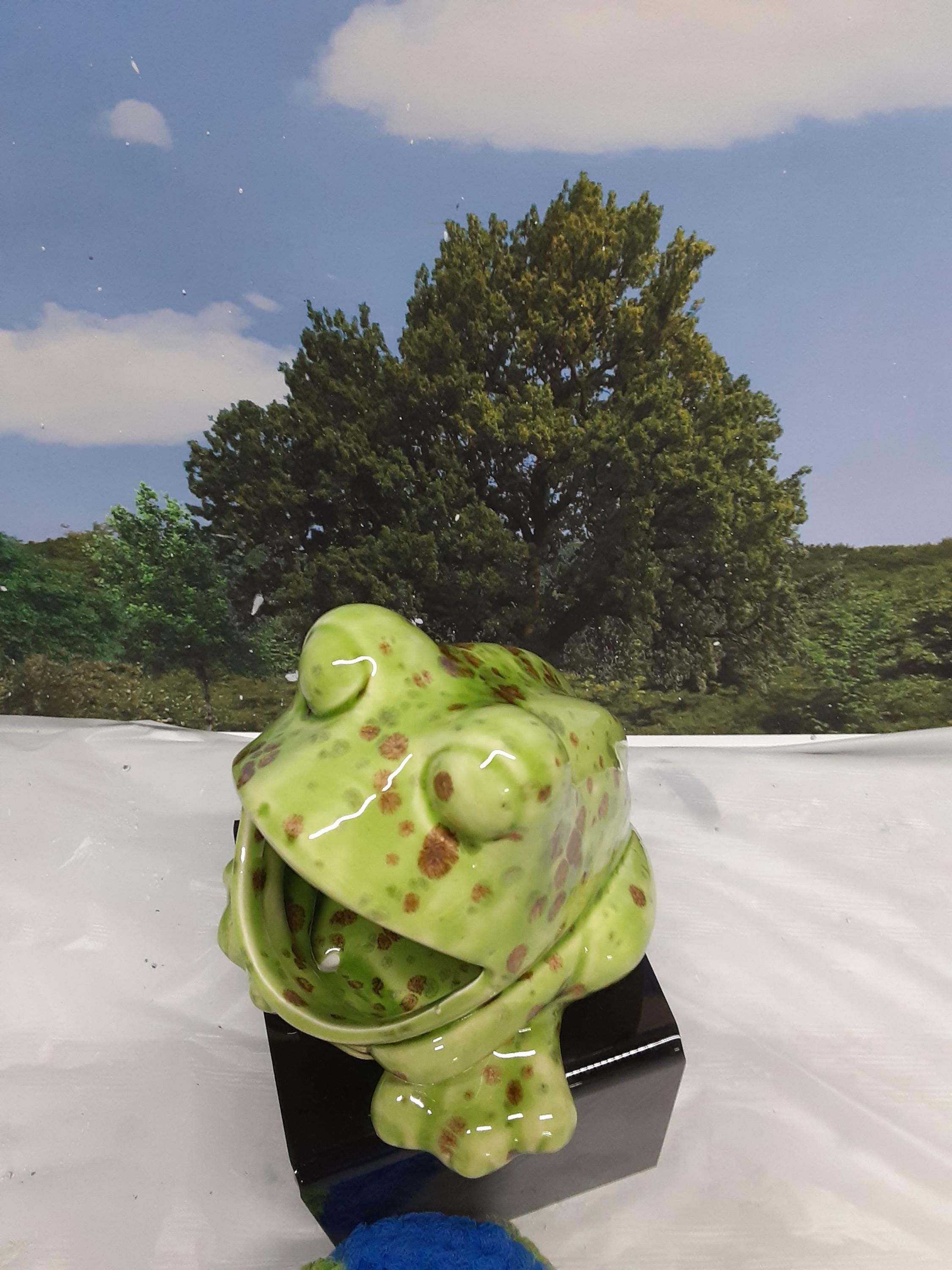 Retro Ceramic Frog With Scrubby - Etsy