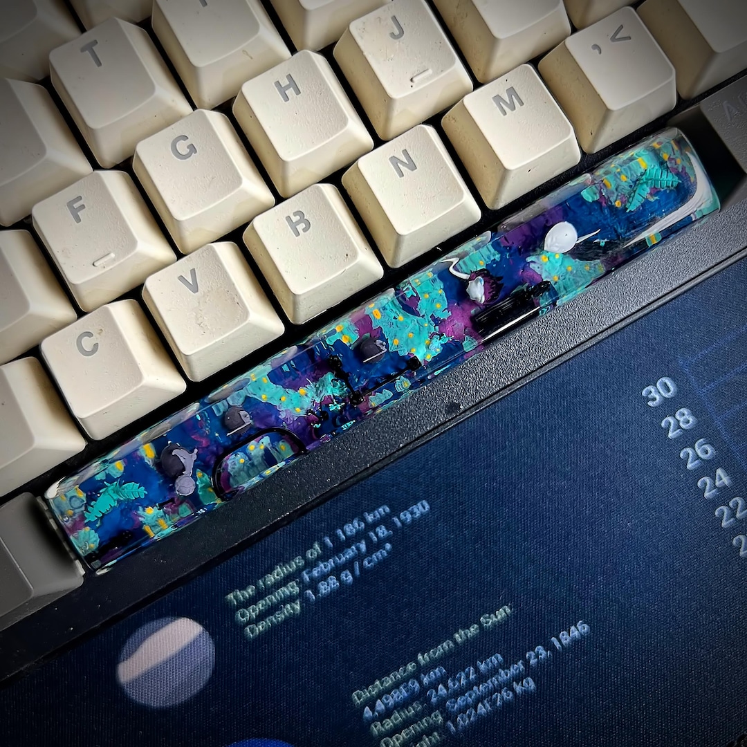 Hollo.w Kn.ight Resin Handmade Spacebar, Resin Spacebar, Gift for ...