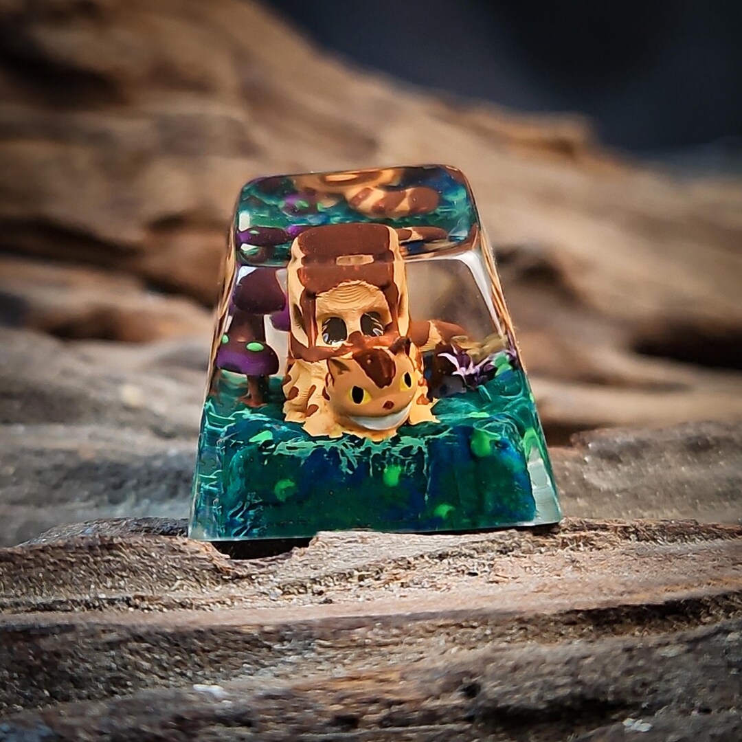 Anime Resin Keycap, Artisan Keycap, Handmade Keycap, Fat.cat.bus Resin ...