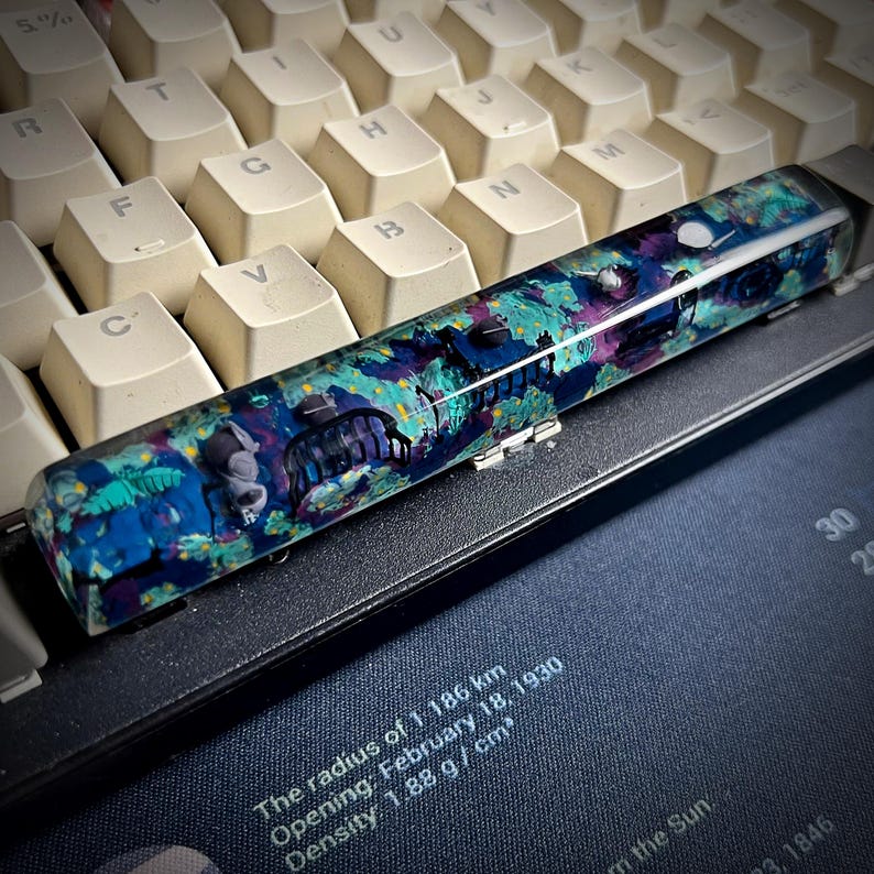Hollo.w Kn.ight Resin Handmade Spacebar, Resin Spacebar, Gift for ...