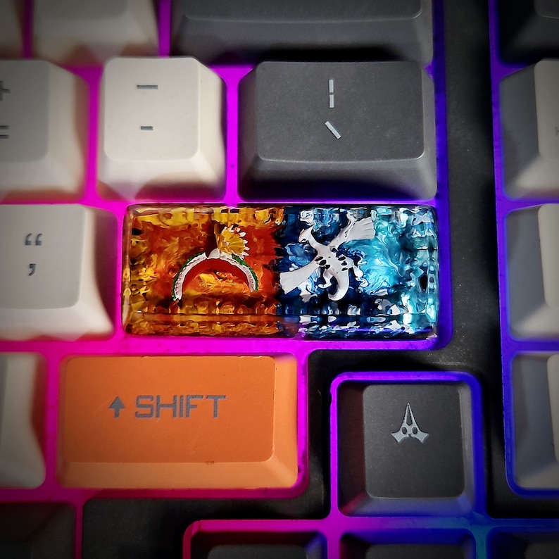 H.o-oh Vs Lugi.a Keycap 2.25u Anime Keycap for Anime Fan. Cute Spacebar ...