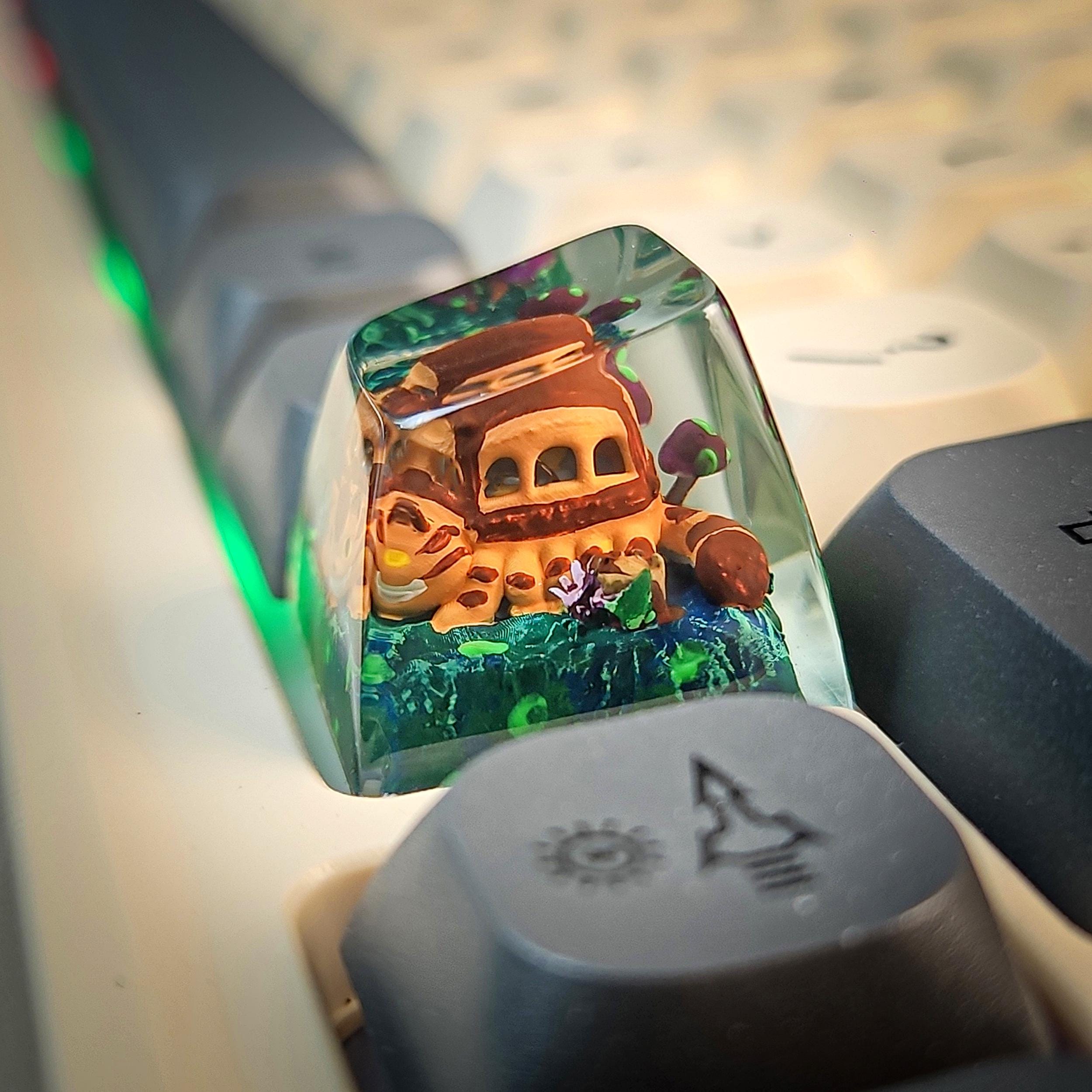 Anime Resin Keycap, Artisan Keycap, Handmade Keycap, Fat.cat.bus Resin ...