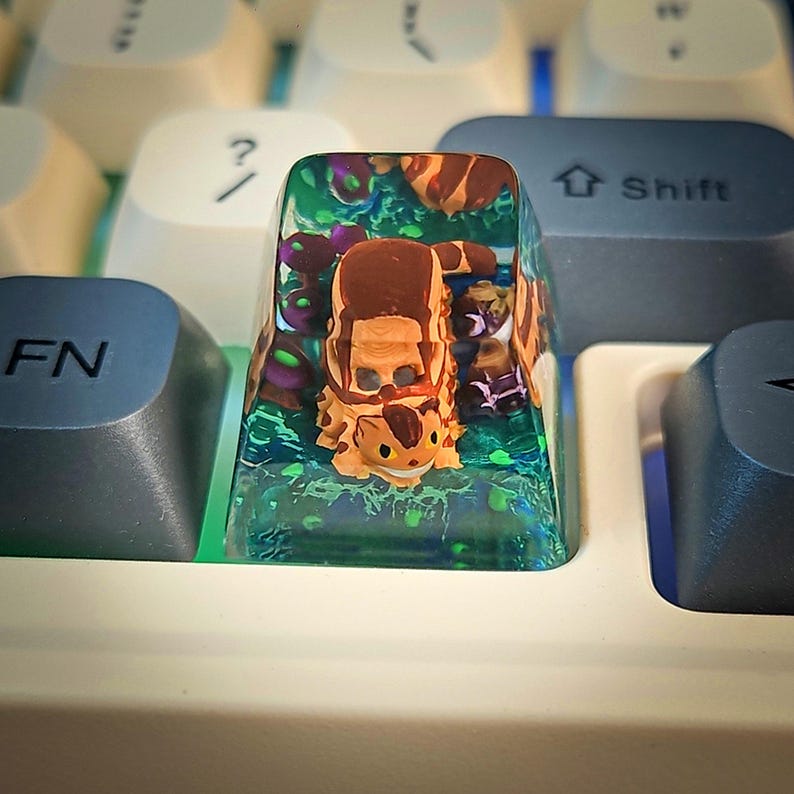 Anime Resin Keycap, Artisan Keycap, Handmade Keycap, Fat.cat.bus Resin ...