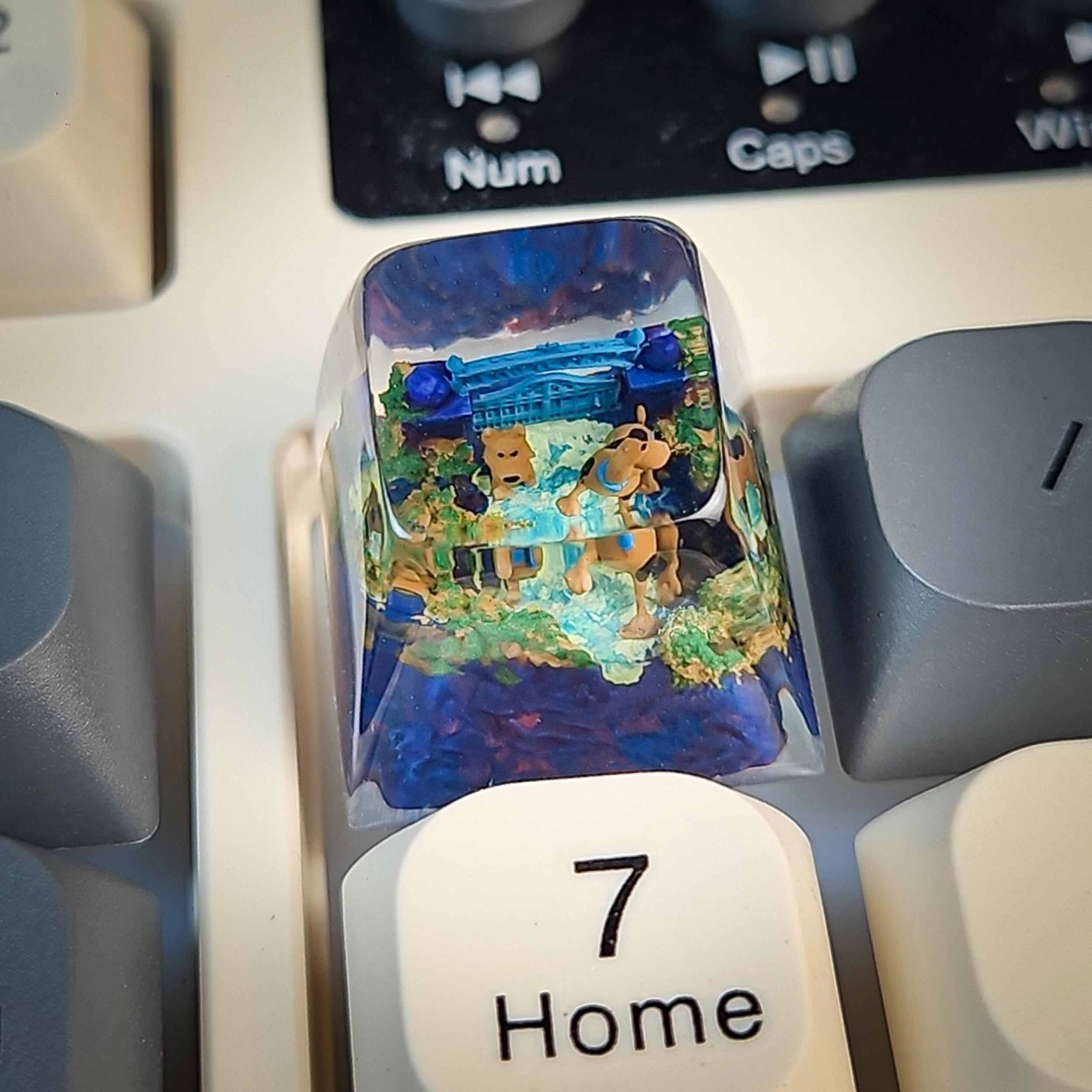 Dog Cartoon Keycap, Anime Custom Keycap, Character Keycap, Birthday ...