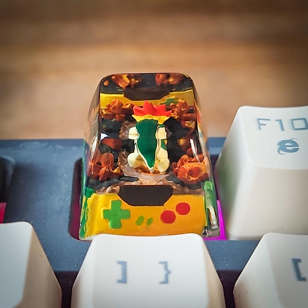 Decor for Your Keyboard, Cyndaquil Resin Keycap 1u, Cool Keycap ...