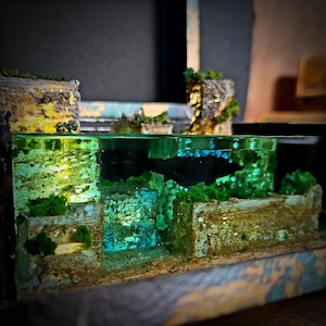 The Lost City on the Sea Resin Light Box, Artisan Resin Lamp Box, Ideas ...