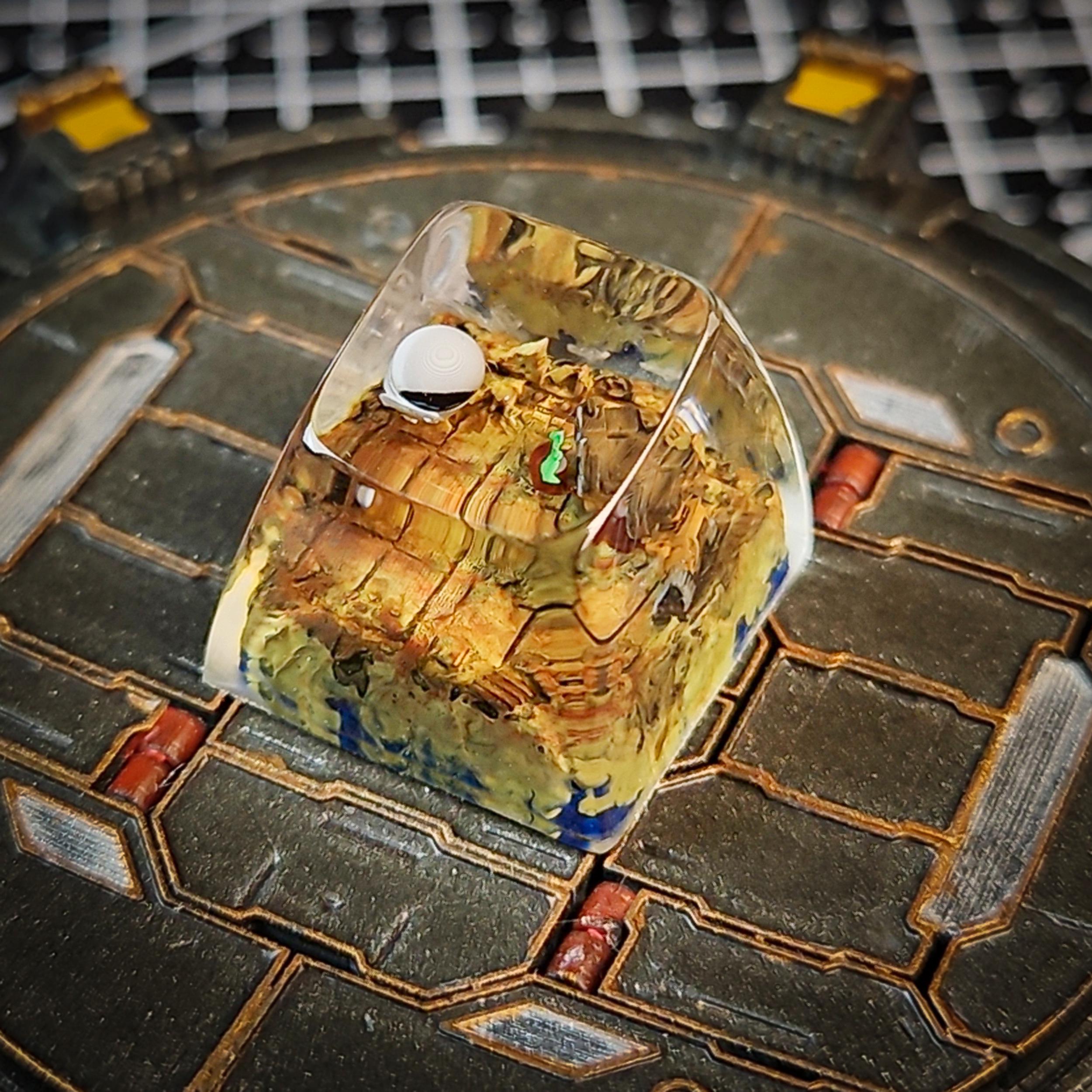 Wall-e Cartoon Resin Keycap, Artisan Keycap, Resin Keycap 1u, Handmade ...