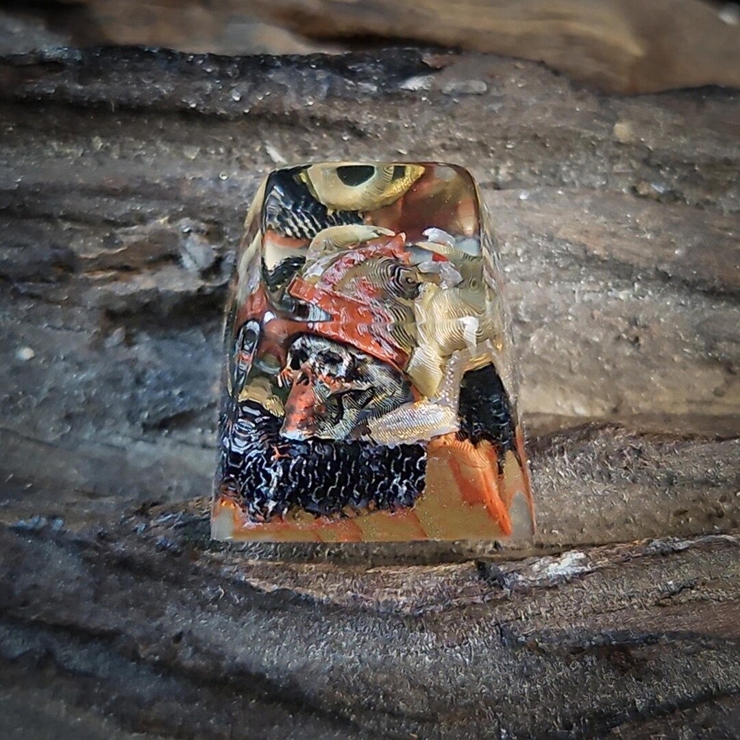 Skull Keycap, Vi.king Skull Keycap, Artisan Keycap, Keycap 1u, Handmade ...