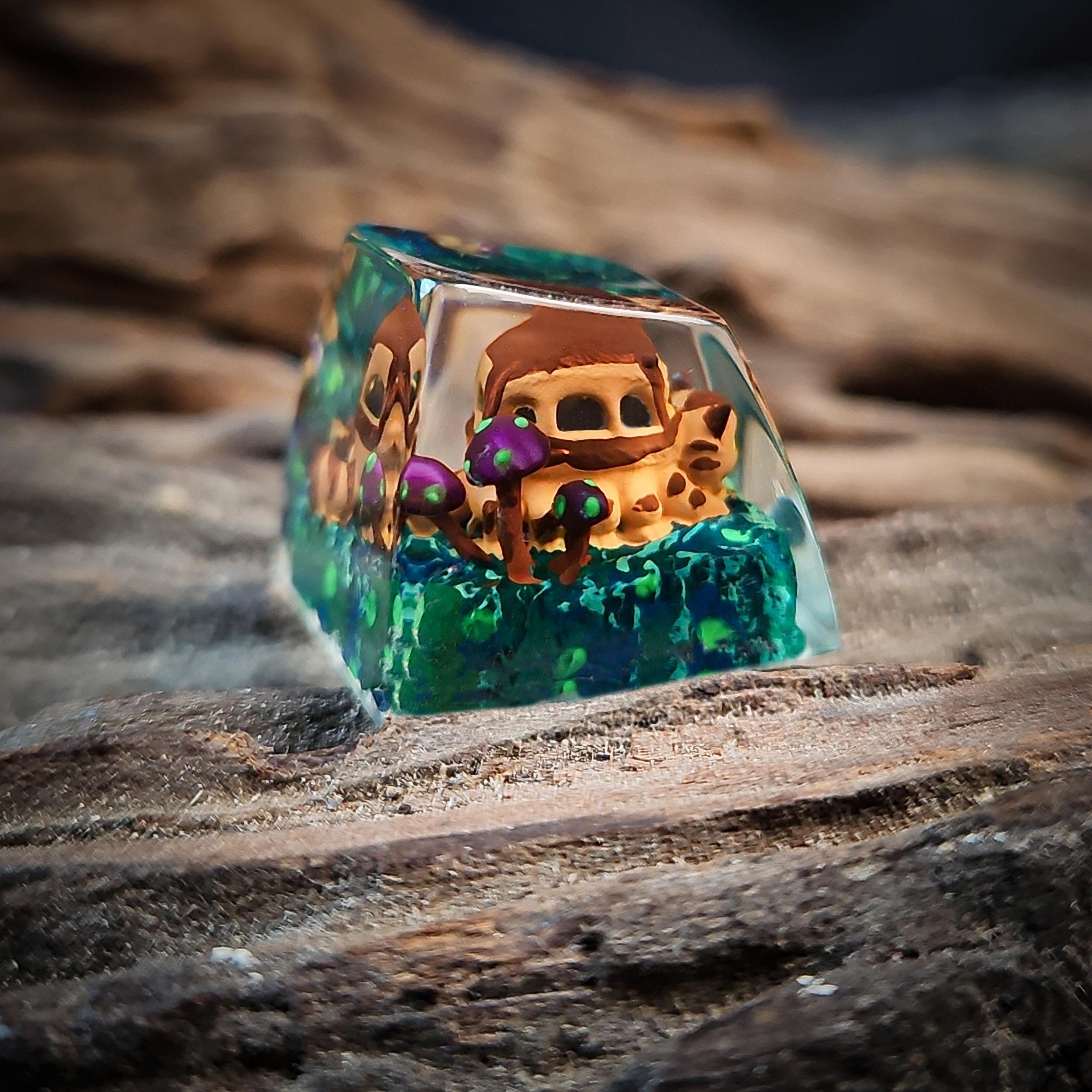 Anime Resin Keycap, Artisan Keycap, Handmade Keycap, Fat.cat.bus Resin ...