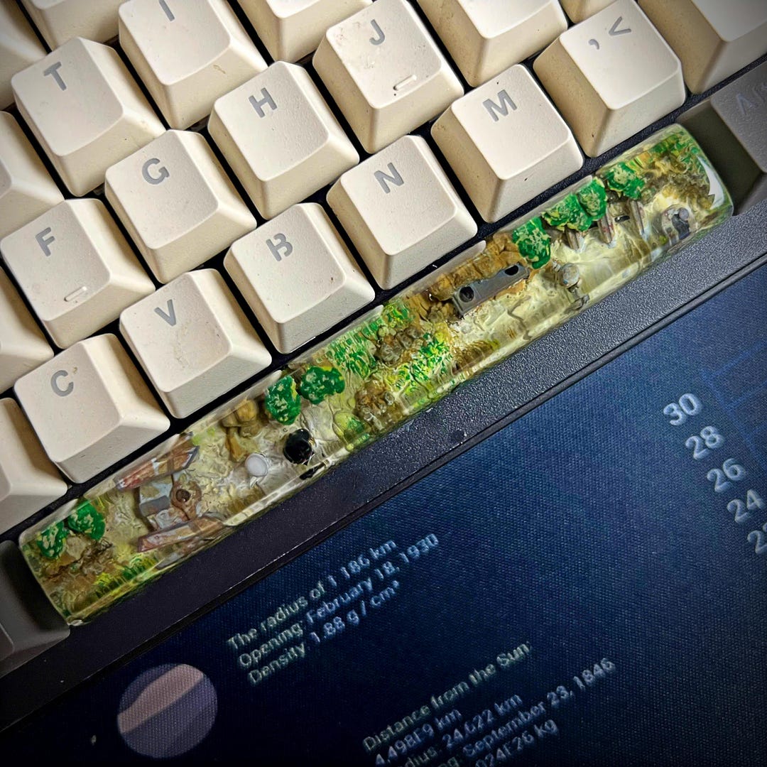 Resin Handmade Spacebar Star.w.ars so Cool, Resin Spacebar, Handmade ...