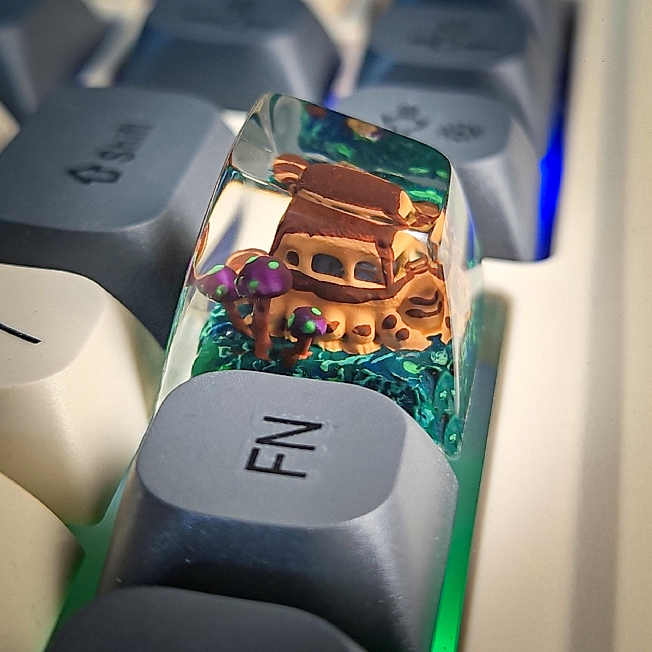 Anime Resin Keycap, Artisan Keycap, Handmade Keycap, Fat.cat.bus Resin ...