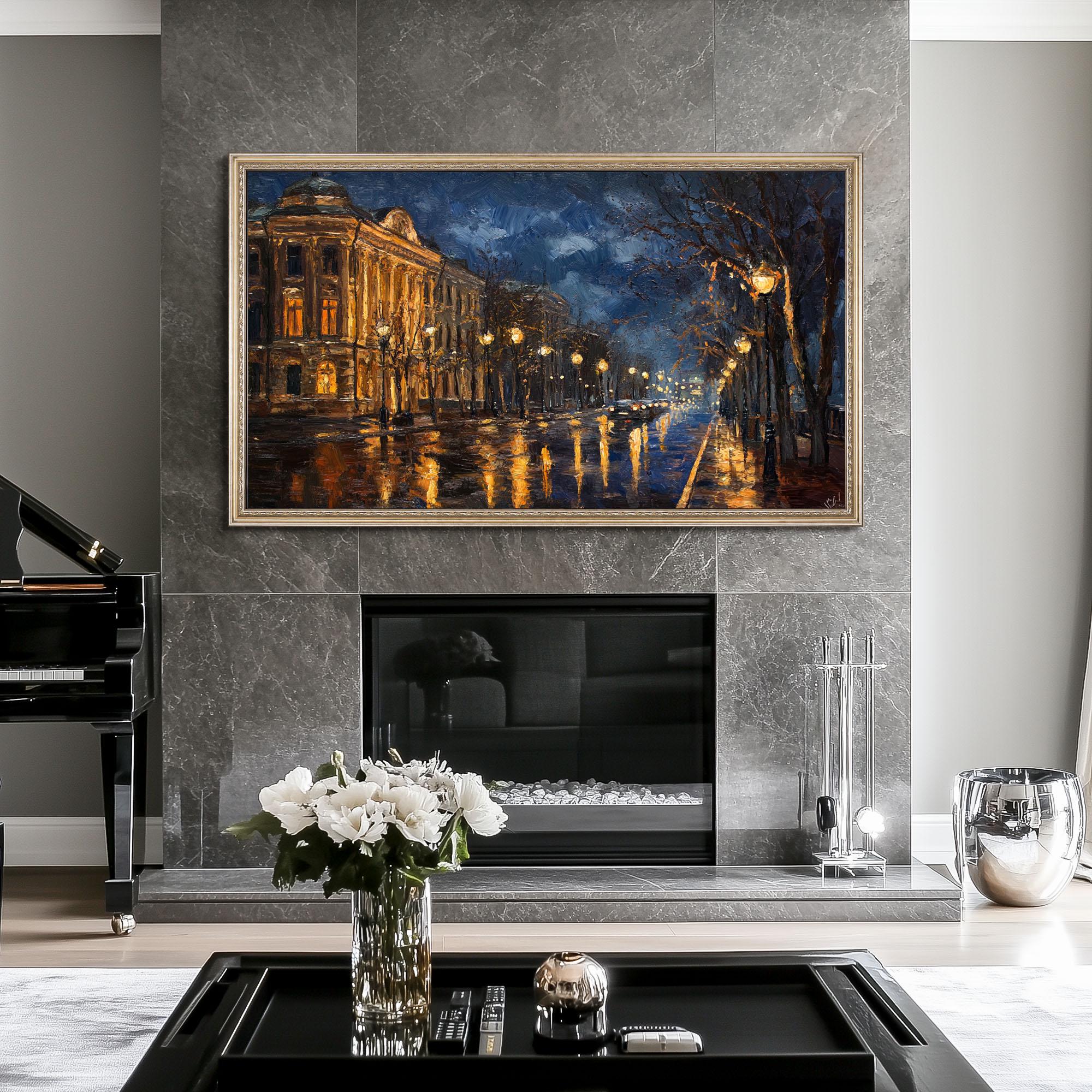 Champagne TV Frame for Samsung the Frame & TCL Tvs, Custom Frames ...