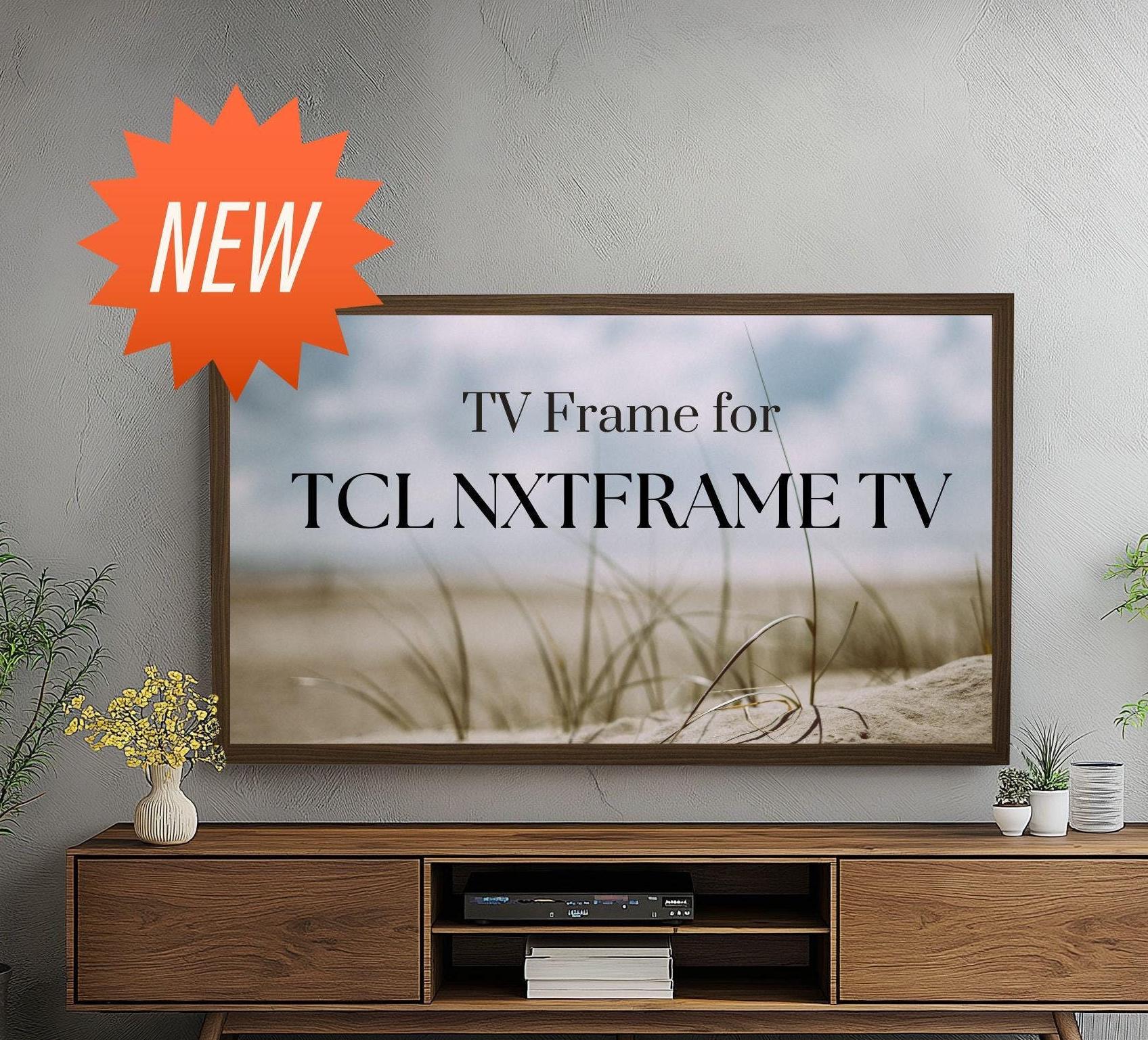 Handmade Walnut TV Frame for TCL Nxtframe: Modern Wood Bezel, All Inch ...