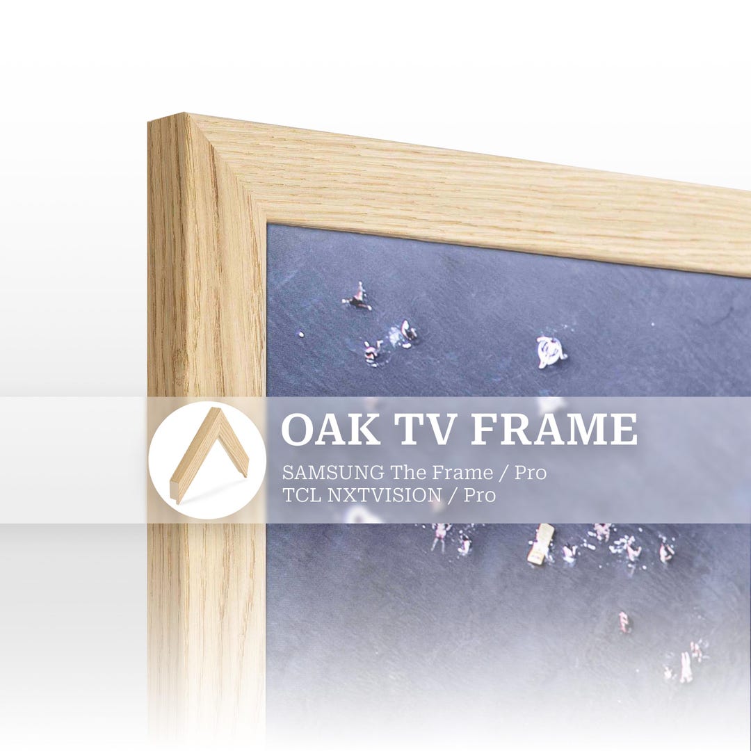 Handmade Oak TV Frame for Samsung the Frame & TCL NXTVISION Tvs, Custom ...