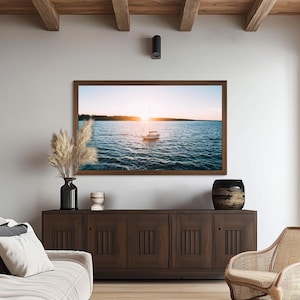 Handmade Walnut TV Frame for TCL Nxtframe: Modern Wood Bezel, All Inch ...