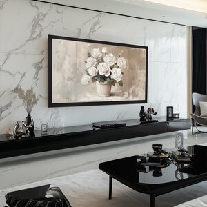 Black Oak TV Frame for Samsung the Frame & TCL Tvs, Thin Wood Bezel ...