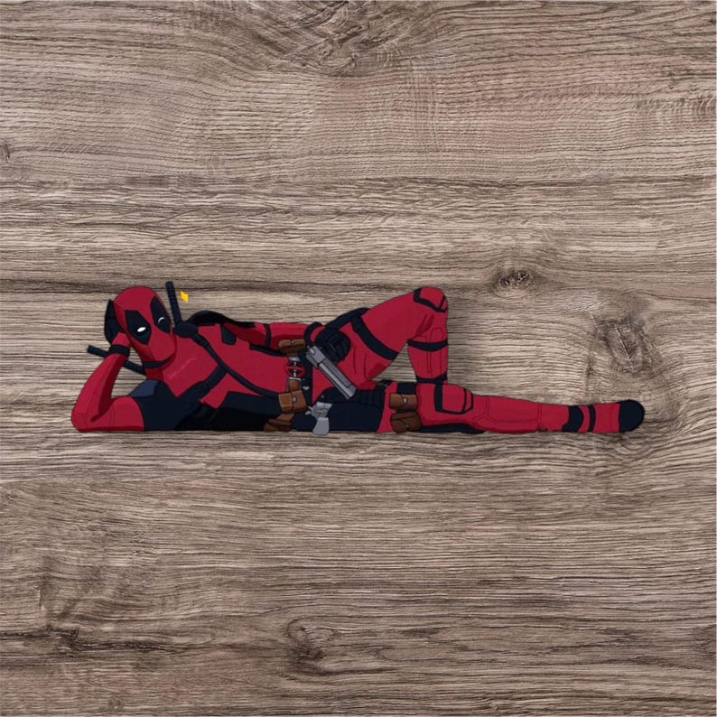 Deadpool Sticker Laying Down - Etsy