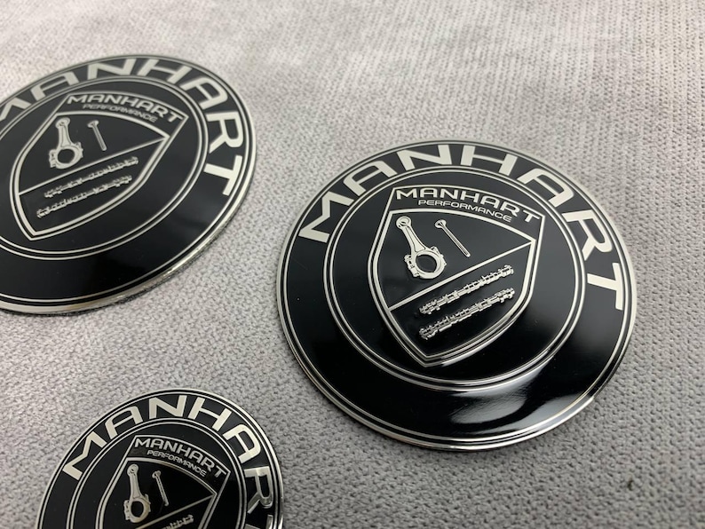 Set Emblem Badge BMW Manhart - BMW Manhart Badge- Exclusive Manhart ...