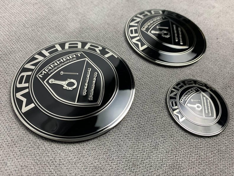 Set Emblem Badge BMW Manhart - BMW Manhart Badge- Exclusive Manhart ...
