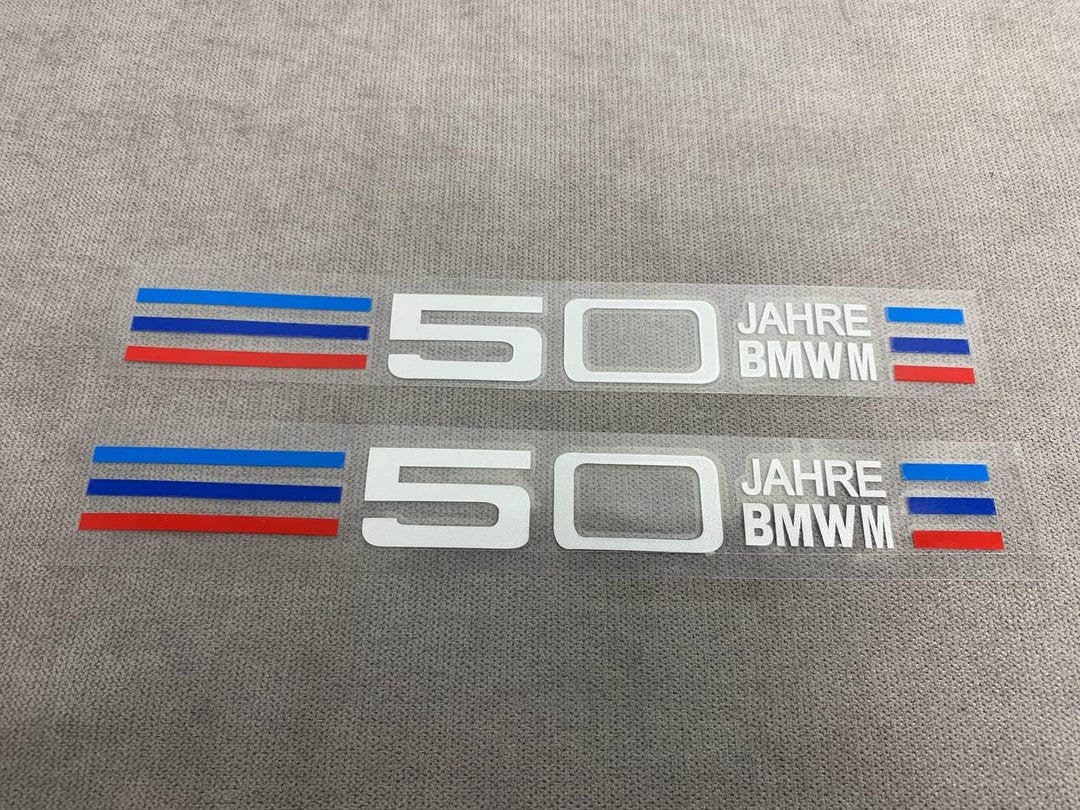 Sticker BMW M 50 Jahre -sticker 50 Years BMW M - BMW Window Sticker - Car Decal for Bmw ...
