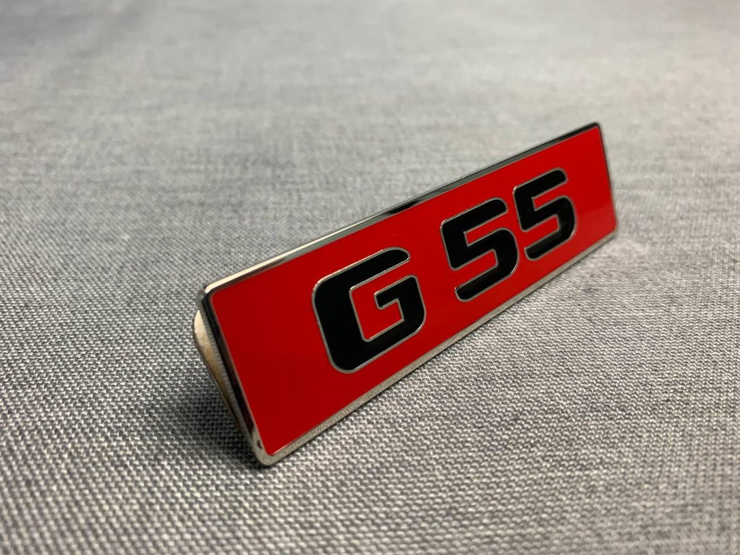 Grill Emblem Red G55 Mercedes Benz W463 - Badge Logo Emblem Grill G55 ...