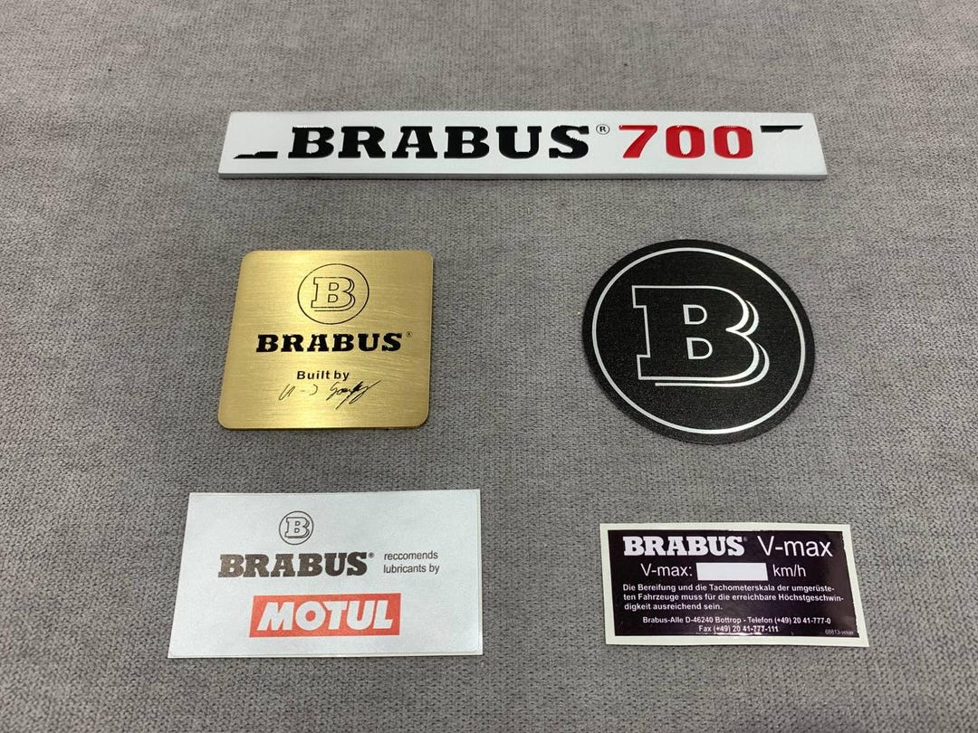 Set Badges Emblem in the Engine Mercedes W464 Brabus 700 - Etsy