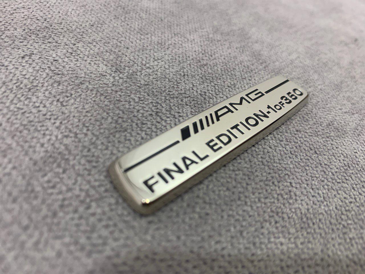 Amg Final Edition 1-350 Badge Emblem Logo Mercedes Benz Logo on the ...