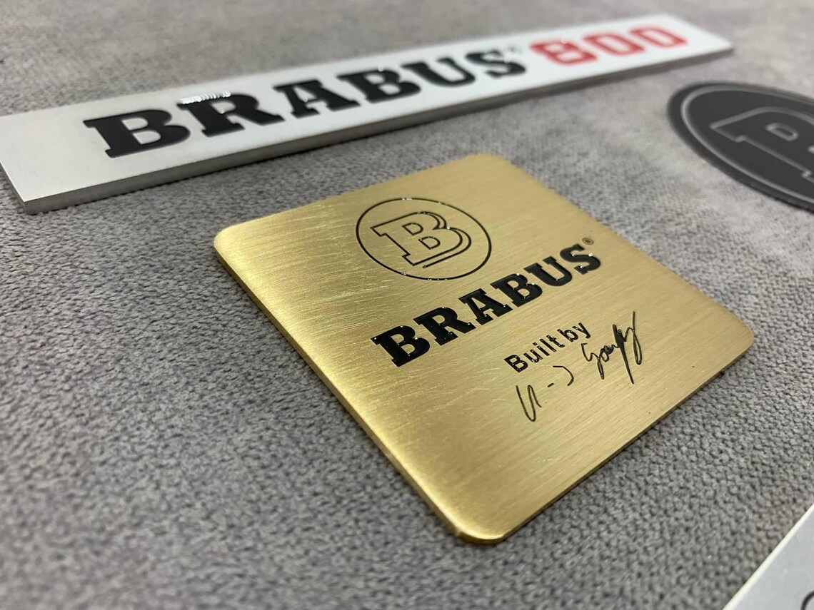 Set of Engine Emblem Badges Mercedes W464 Brabus 800 - Set 5 Pcs - Etsy