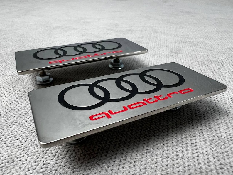 Metal Emblem Badge Logo AUDI Quattro Custom Interior for Car Floor Mats ...
