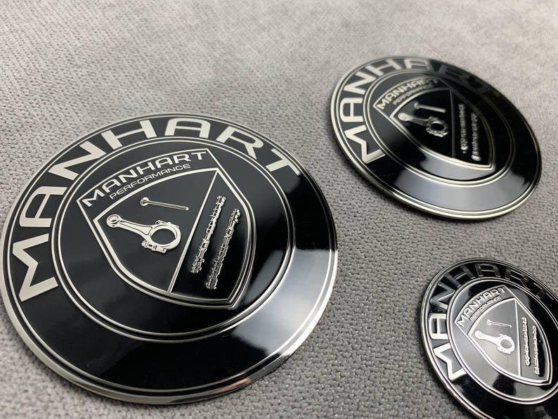 Set Emblem Badge BMW Manhart - BMW Manhart Badge- Exclusive Manhart ...