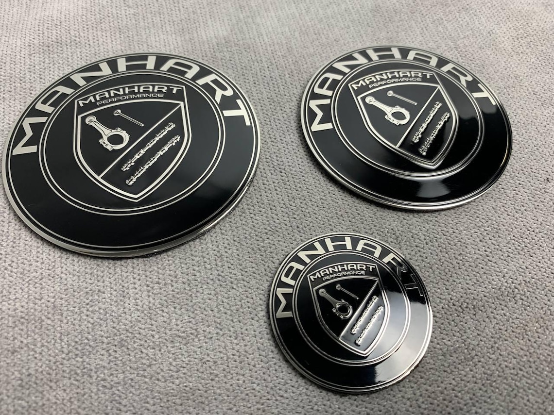 Set Emblem Badge BMW Manhart - BMW Manhart Badge- Exclusive Manhart ...