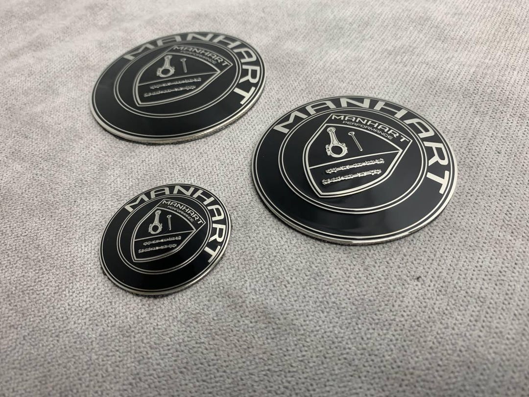 Set Emblem Badge BMW Manhart - BMW Manhart Badge- Exclusive Manhart ...
