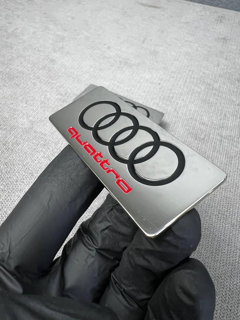Metal Emblem Badge Logo AUDI Quattro Custom Interior for Car Floor Mats ...