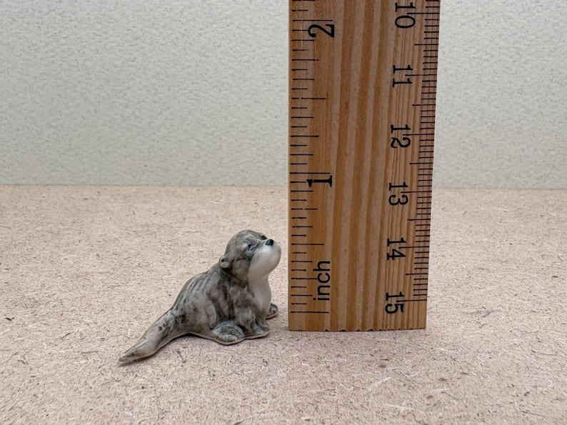 Adorable Ceramic Otter Figurines | Handmade River Otter Decor ...