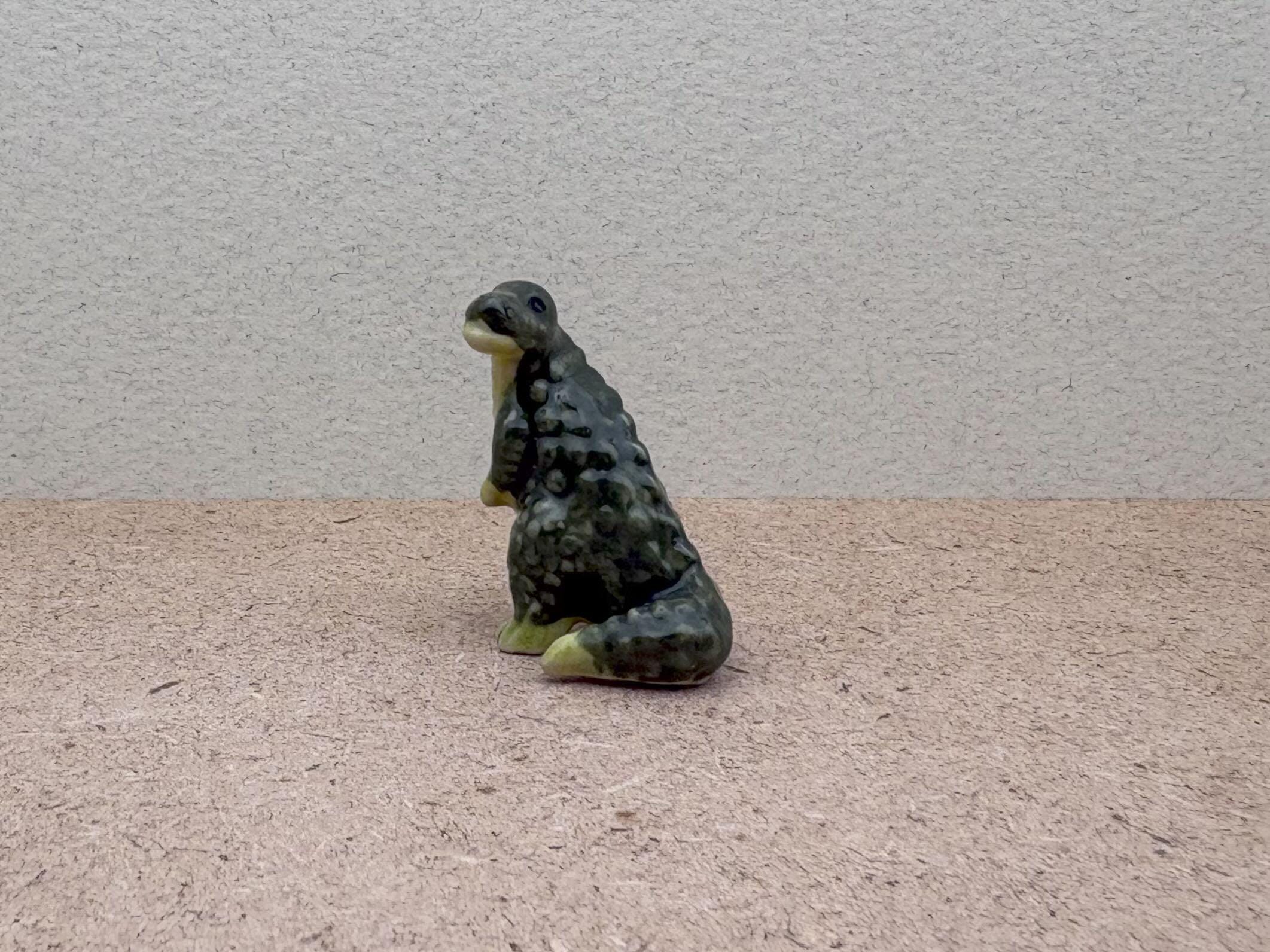 Adorable Ceramic Dinosaur Miniature Figurines Hand-painted Dino ...