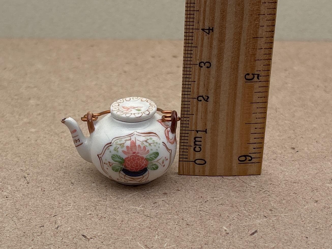 Handcrafted Miniature Ceramic Teapots: Floral Dollhouse Decor - Etsy