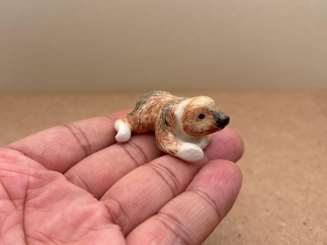 Mini Ceramic Sloth Figurine, Hand-painted Wildlife Sculpture, Cute ...