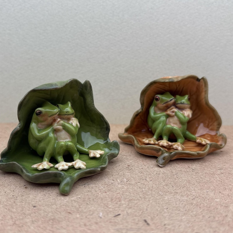 Porcelain Frog - Etsy