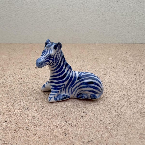Ceramic Zebra Figurine - Etsy