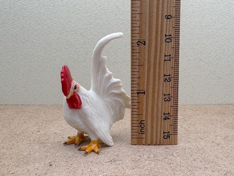 Hand-painted Ceramic Chicken Family Figurine Set: Farmhouse Decor - Etsy