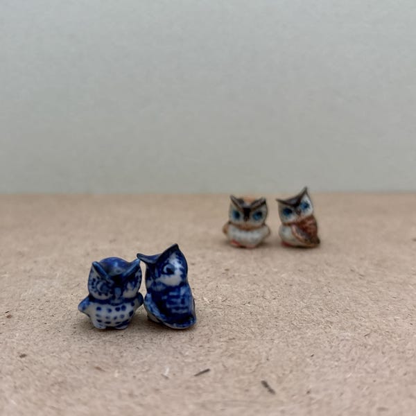 Miniature Plush Owls - Etsy