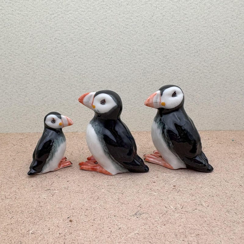 Puffin Family Ornament - Etsy UK