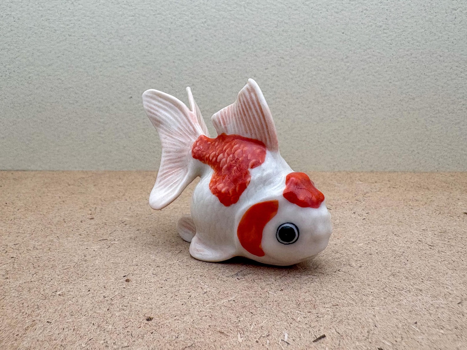 Koi-inspired Goldfish Figurine - Hand-painted Ceramic Art for ...