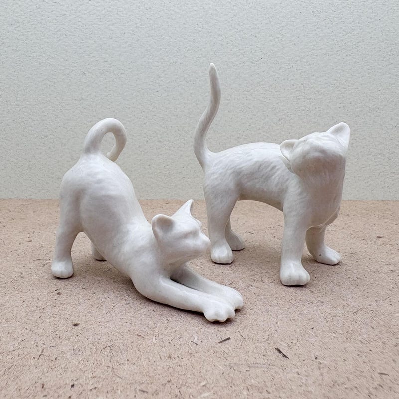 Glossy Cat Figurine - Etsy