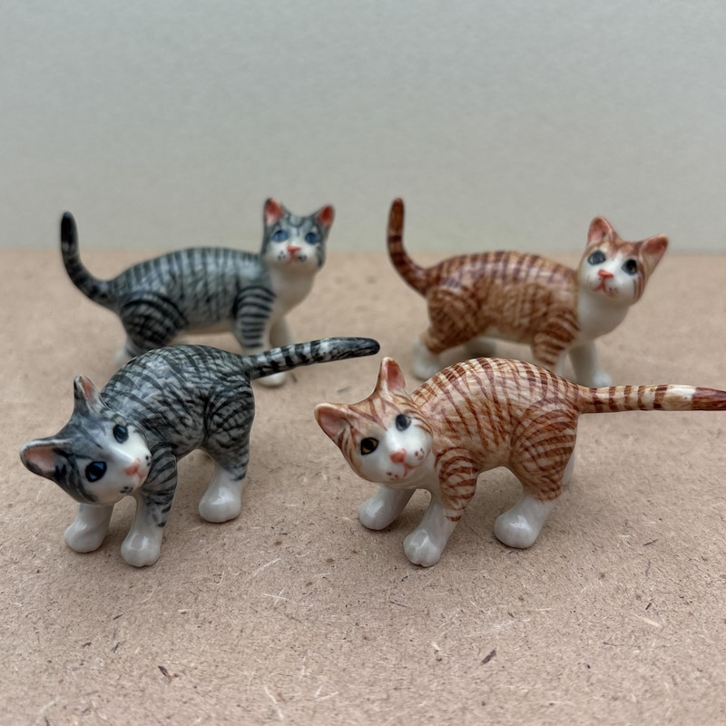 Miniature Cat Figurine - Etsy