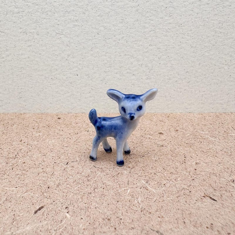 Blue Tabletop Deer Decor - Etsy