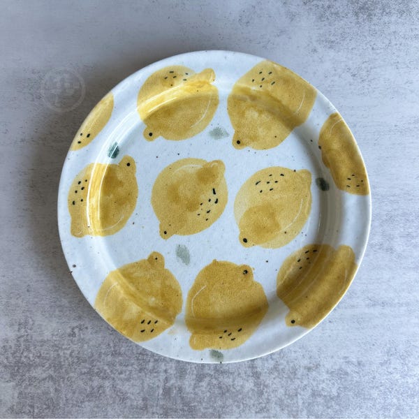 Lemon Plate - Etsy