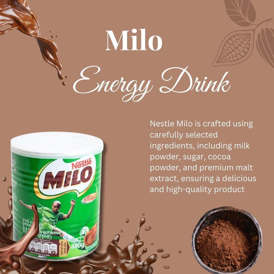 Nestle Milo Chocolate Malt Beverage Mix, 400g | Ghana - Etsy